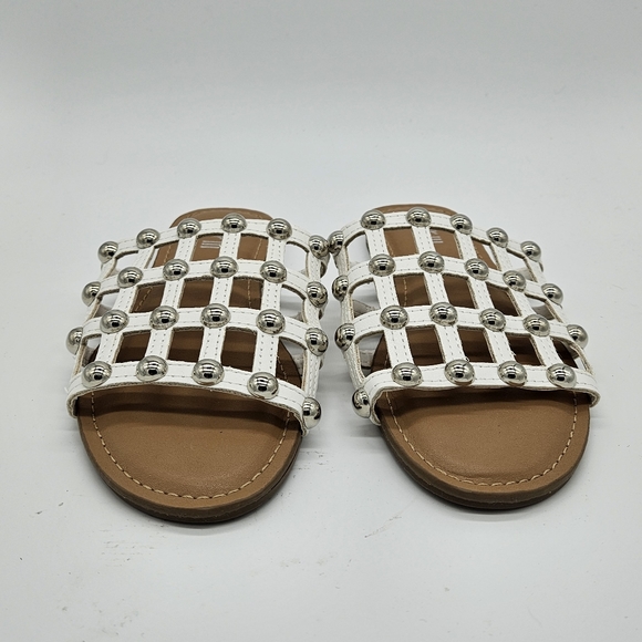 Bar III | Shoes | Nwot Bar Iii Pecanna Faux Leather Open Toe Flat ...